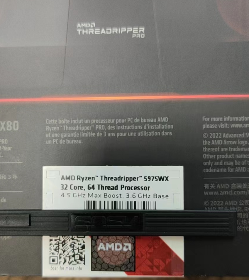 AMD Ryzen Threadripper PRO 5975WX CPU 32 Cores Up to 4.5GHz Memory Cha ...
